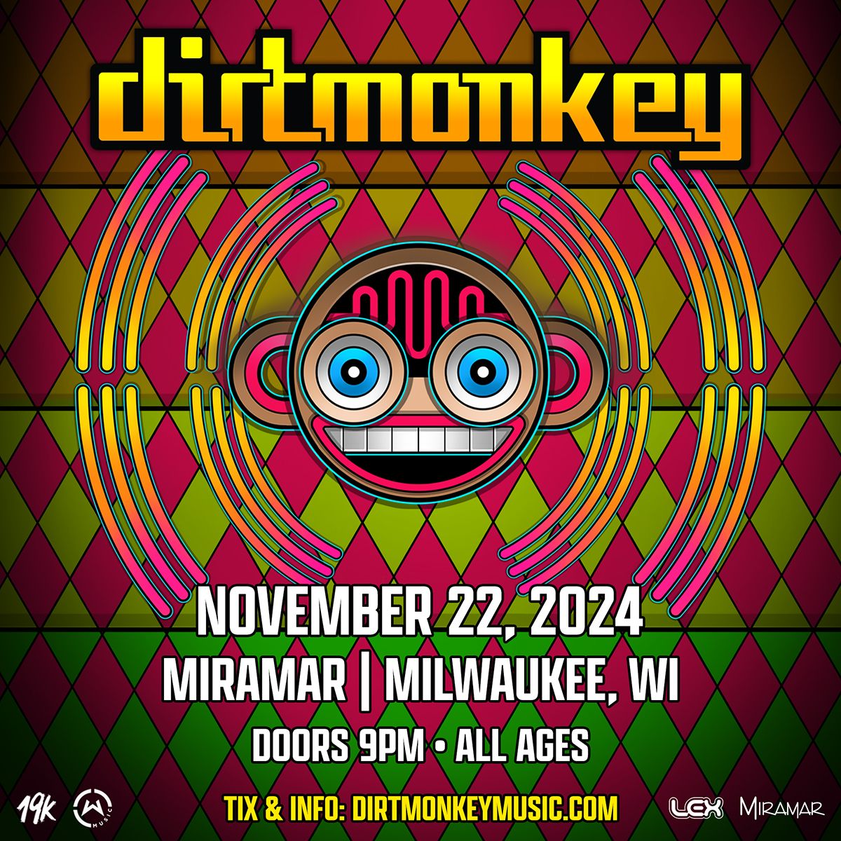 Dirt Monkey at Miramar Theatre, Miramar Theatre, Milwaukee, 22 November ...
