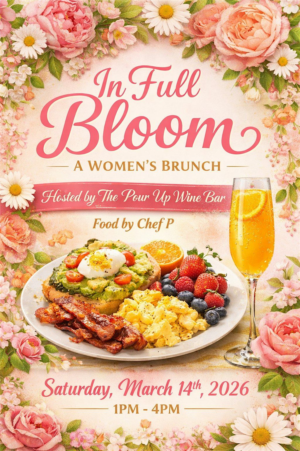 In full bloom: A Womens Brunch, The Pour Up Wine Bar, Antioch, 14 March ...