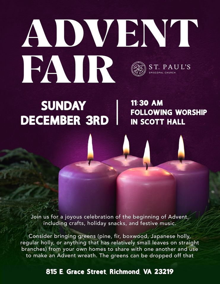 Advent Fair, St. Paul's Episcopal Church (Richmond, Virginia), December ...