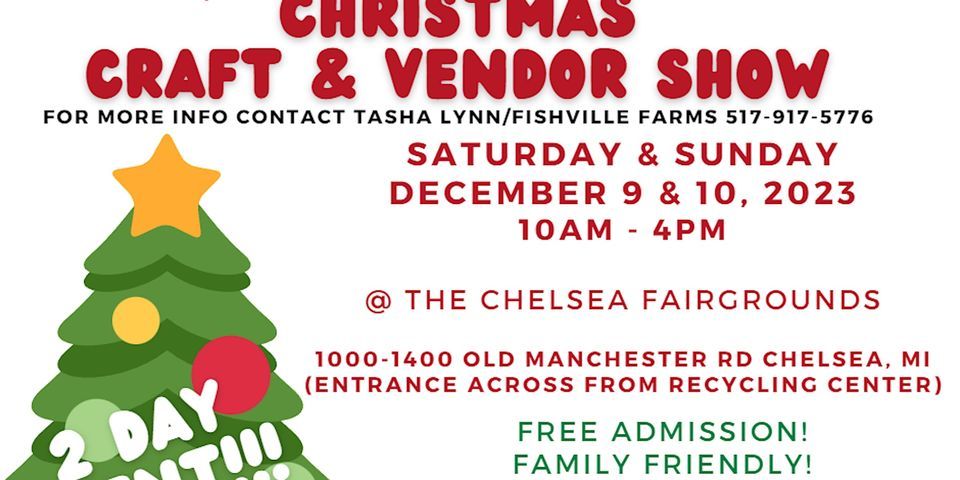 Fishville Farms Christmas Craft & Vendor Show @ The Chelsea Fairgrounds ...