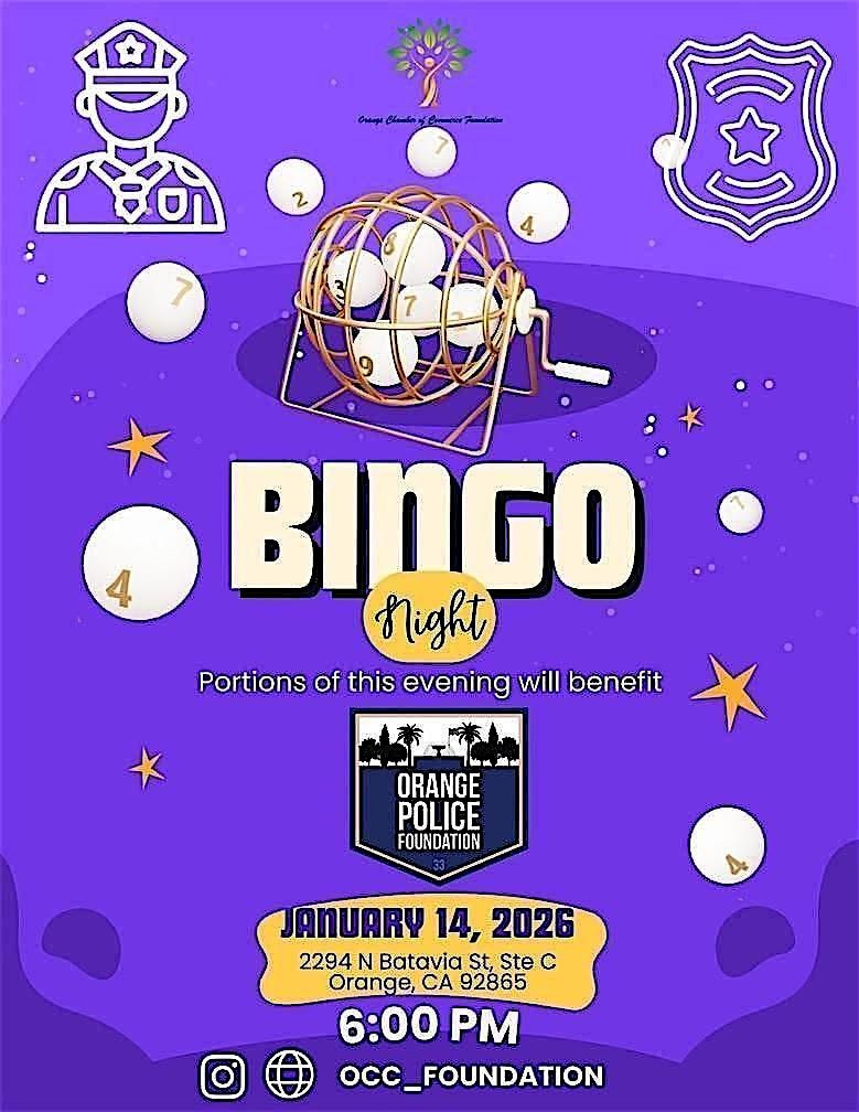 Bingo night - Green Cheek Orange (OCC Foundation Fundraiser) raffles ...