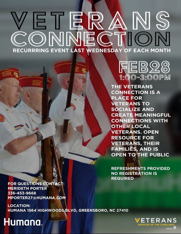 Veterans Connection , Humana 1564 Highwoods Blvd, Greensboro NC 27410 ...