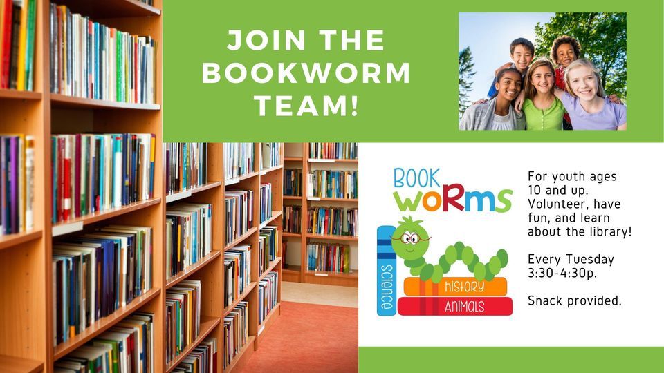 Book Worms Youth Volunteers, Harlan Community Library, 30 January 2024 ...