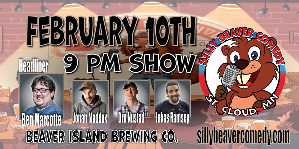 Silly Beaver Comedy - February 10th - 9 pm, Beaver Island Brewing ...
