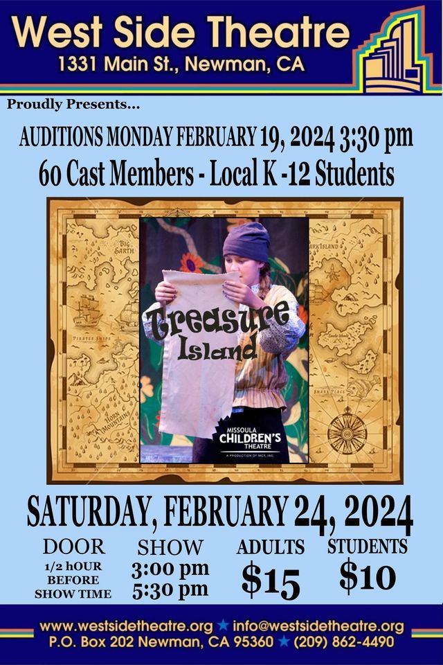 K-12 Student Auditions! Missoula Childrens Theatre - Treasure Island ... K-12 Student Auditions! Missoula Childrens Theatre - Treasure Island ...