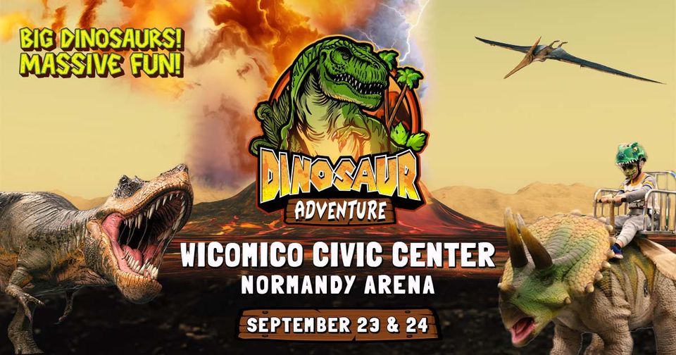 Dinosaur Adventure Salisbury, Wicomico Youth & Civic Center, Delmar, 23 September to 24 ...