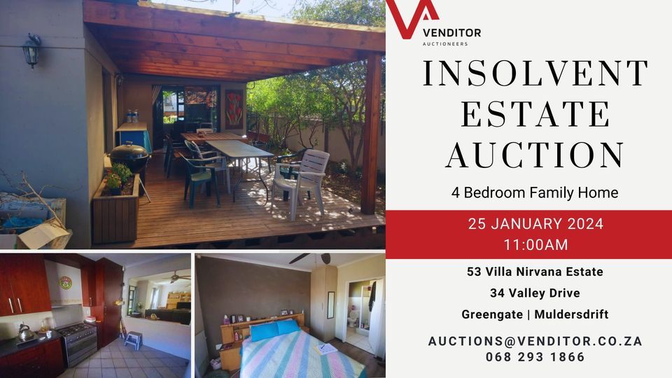 Insolvent Estate Auction, Muldersdrift, Roodepoort, January 25 2024 ...