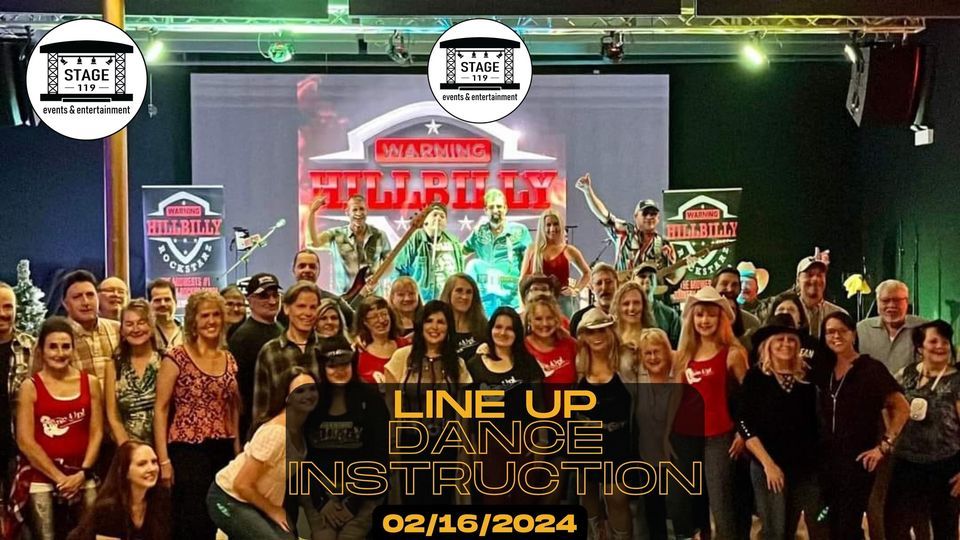 LINE UP DANCE INSTRUCTION, Stage 119, Elmhurst, 16 February 2024 ...