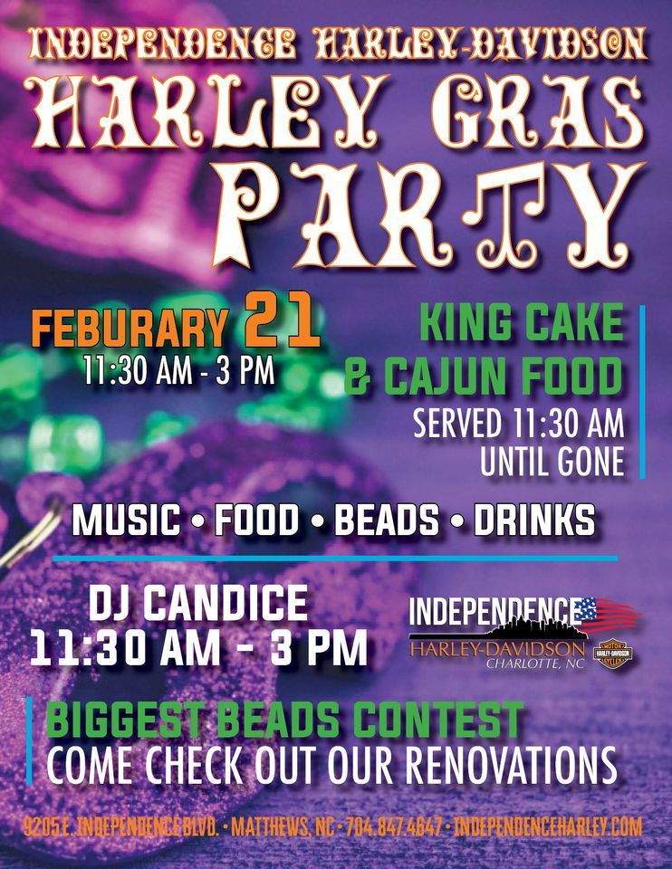 Harley Gras Party, Independence Harley-Davidson, Matthews, 21 February ...