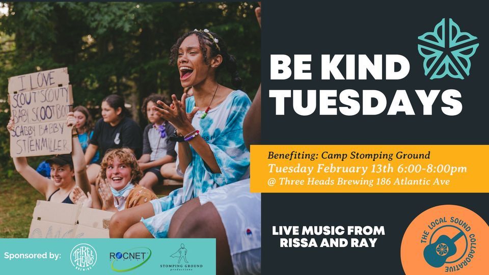 Be Kind Tuesday - Stomping Ground, Three Heads Brewing, Rochester ...