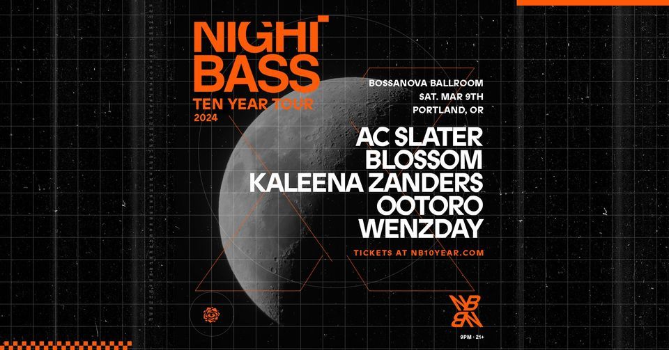 AC Slater - Night Bass - Ten Year Tour 2024 at Bossanova Ballroom ...
