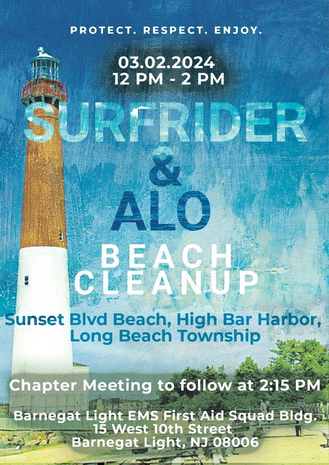 Surfrider & ALO LBI March Cleanup, High Bar Harbor, Long Beach Island ...