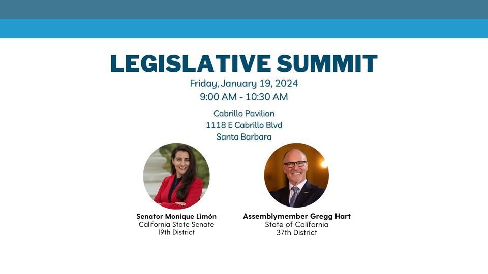 Legislative Summit, Cabrillo Pavilion, Santa Barbara, 19 January 2024 ...
