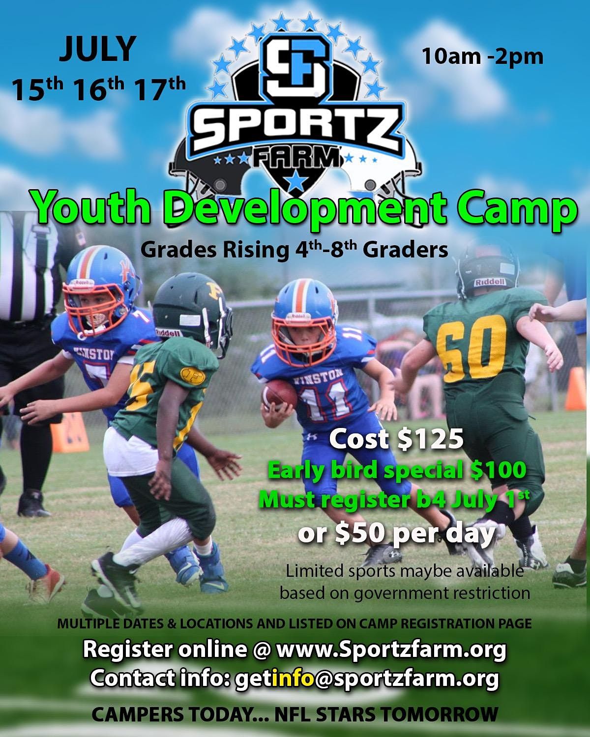 Sportz Farms Youth Development Camp, Mannahassett Park , Long Branch ...