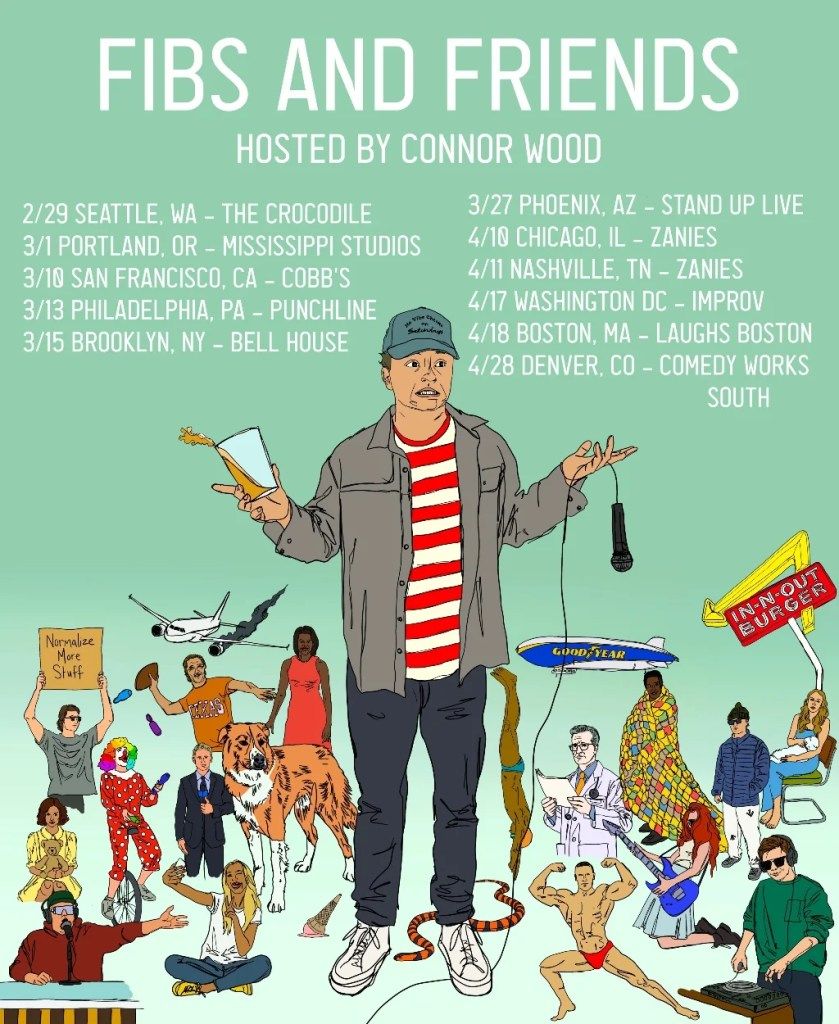 Fibs and Friends: Connor Wood, Zanies Comedy Club - Chicago | AllEvents