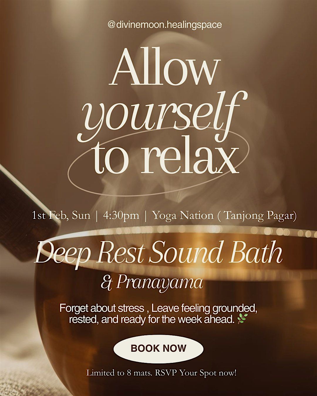 Sunday Deep Rest Sound Bath & Breathwork, Yoga Nation (Tanjong Pagar ...