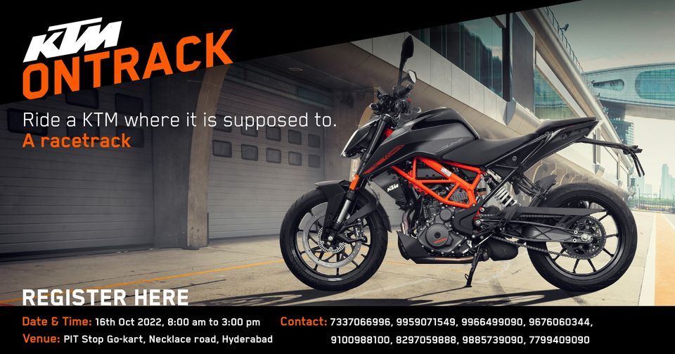 KTM ONTRACK HYDERABAD, PIT Stop Go-kart, Necklace road, Hyderabad, 16 ...