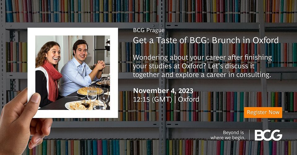 Get a Taste of BCG: Brunch in Oxford, Oxford, 4 November 2023 ...