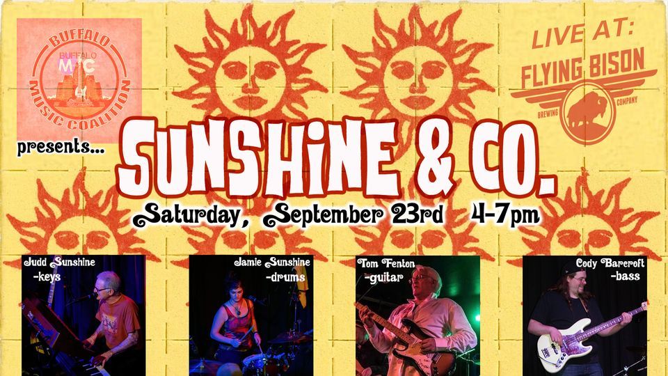 Sunshine & Co. live at Flying Bison, Flying Bison Brewing Company ...