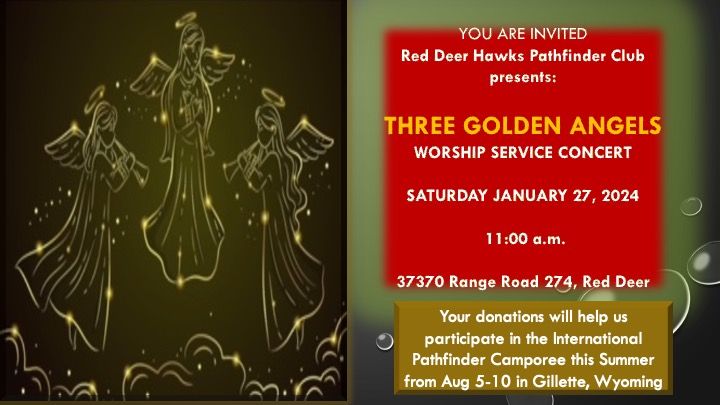 Hawks Pathfinder Concert: Three Golden Angels, Red Deer SDA Church, 27 ...