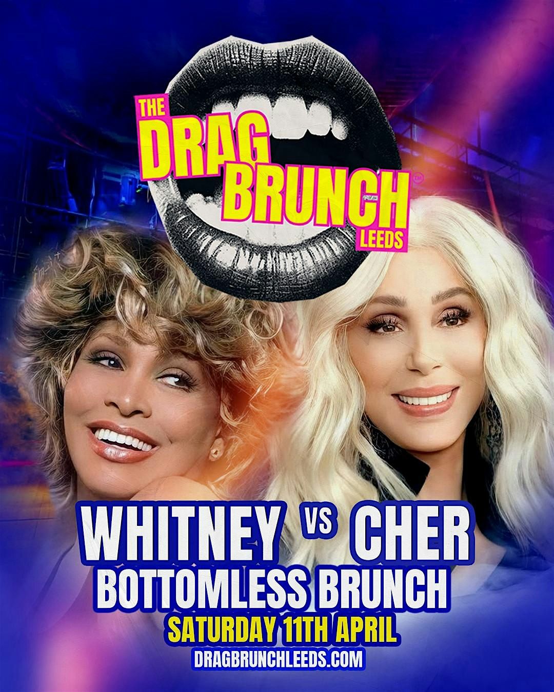 The Drag Brunch - Whitney Vs Cher Bottomless Brunch, Fibre Leeds, 11 ...