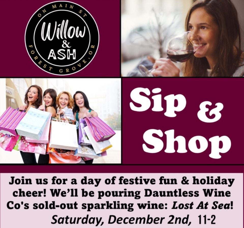 Holiday In The Grove Sip & Shop @ Willow & Ash, Willow & Ash on Main St ...