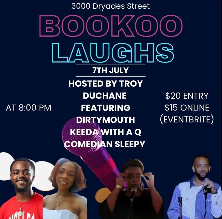 Bookoo Laughs, _bookoo, New Orleans, 7 July 2023 | AllEvents.in