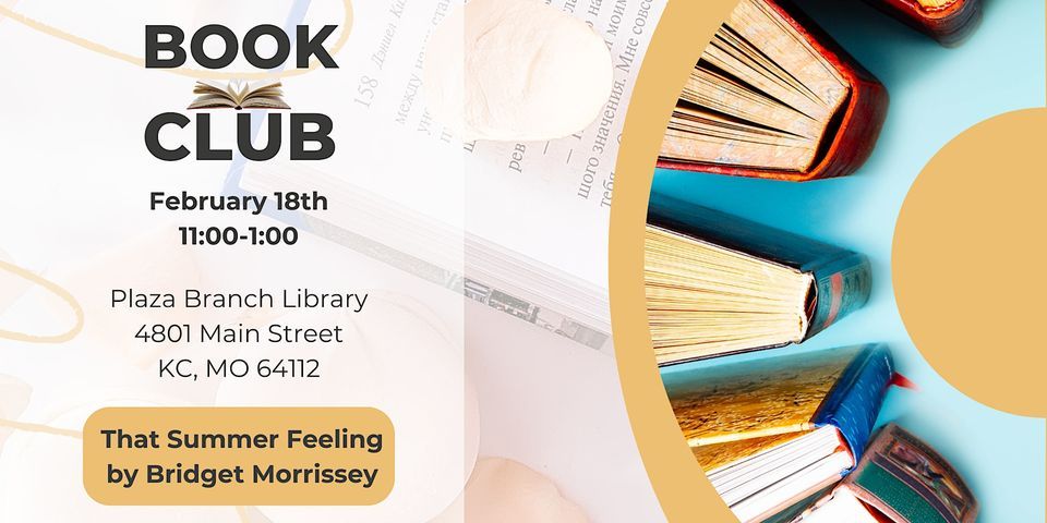 February Book Club Meeting, 4801 Main Street,Kansas City,64112,US, 18 ...