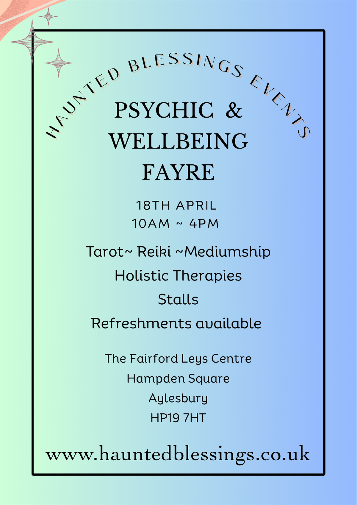 Aylesbury Psychic and Wellbeing Fayre, Fairford leys centre, Aylesbury ...