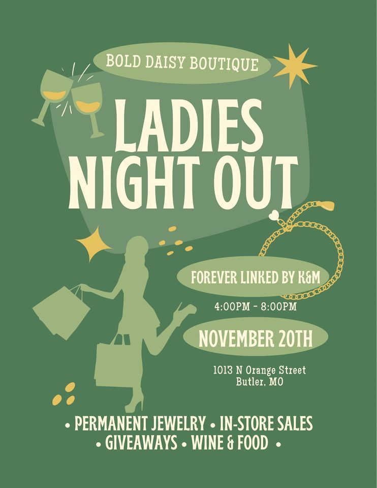 Ladies Night Out @ Bold Daisy, Bold Daisy Boutique, Butler, 20 November ...
