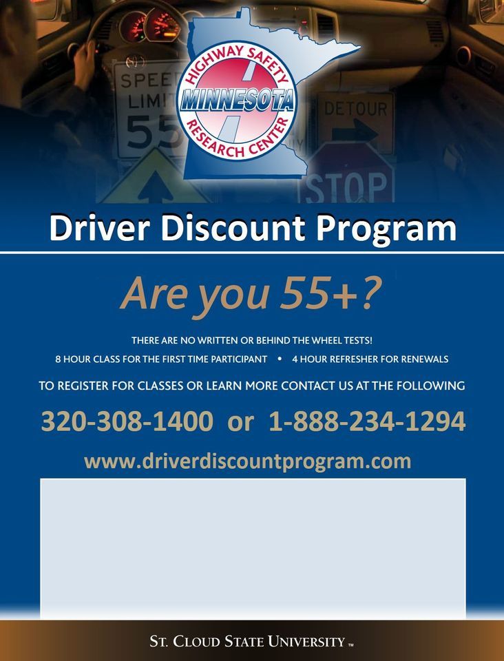 Initial 8 hour 55+ Driver Discount Program in Duluth, West Duluth ...
