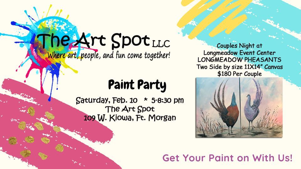 Couples Paint Night: Longmeadow Pheasants, Longmeadow Event Center ...