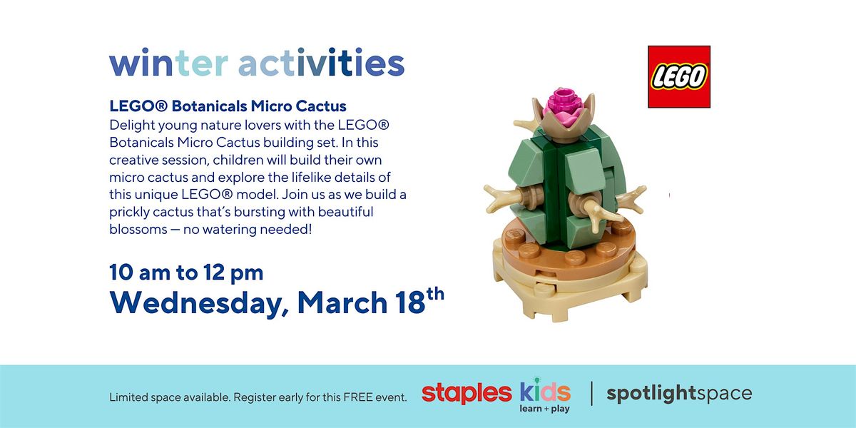 LEGO® Botanicals Micro Cactus at Staples Corktown Store 26, Staples ...