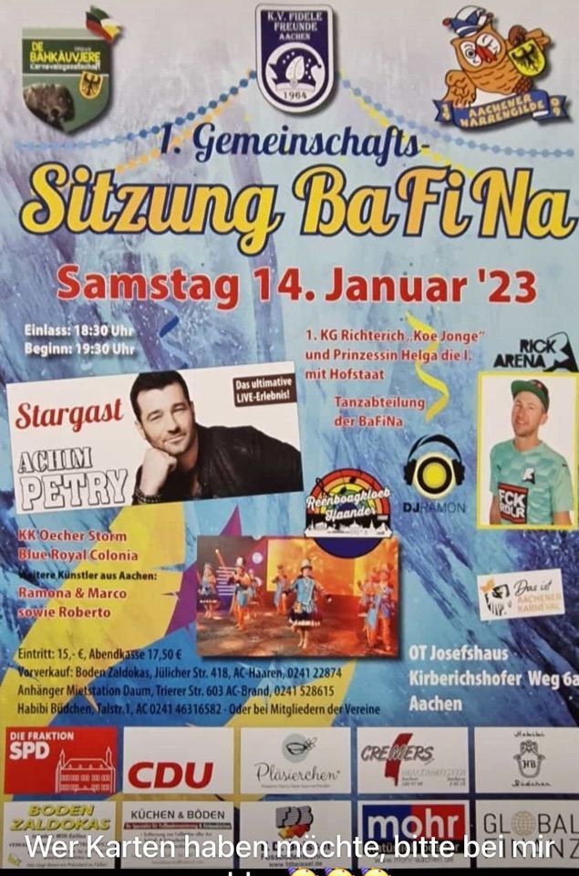 BaFiNa, Ot Josefshaus, Aachen, 14 January 2023 | AllEvents