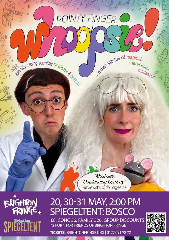Pointy Fingers WHOOPSIE! @ Brighton Fringe, Brighton Spiegeltent ...