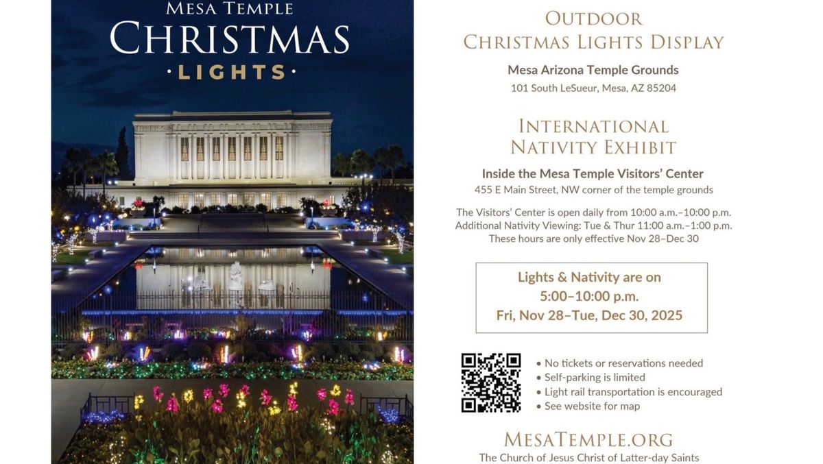 Mesa Temple Christmas Lights, Mesa Temple, 26 December 2025 | AllEvents
