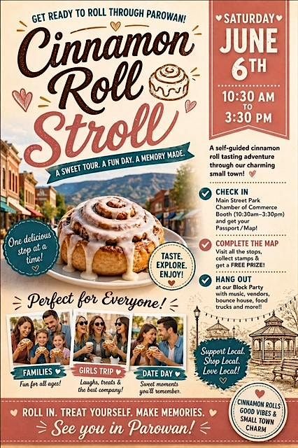 Cinnamon Roll Stroll, Parowan Public Library, 6 June 2026 | AllEvents