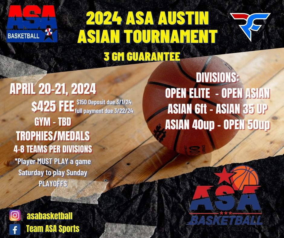 ASA - AUSTIN SPRING INVITATIONAL, Austin Texass, April 20 to April 21 ...