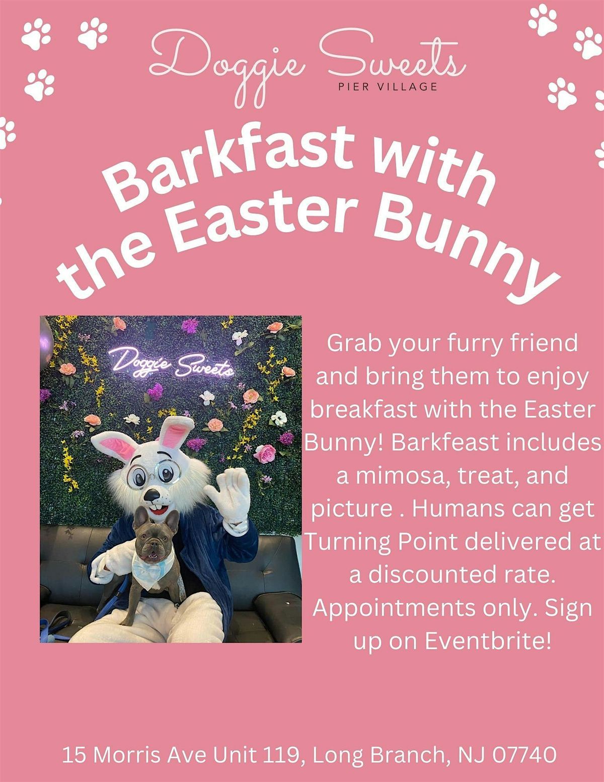Breakfast with the Easter Bunny, Doggie Sweets, Long Branch, 29 March ...