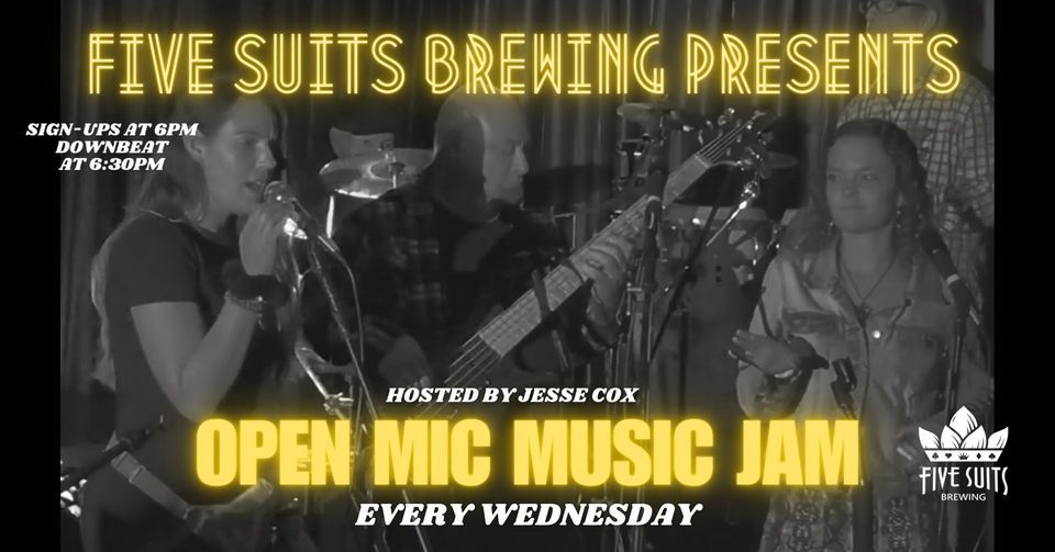 Open Mic Music Jam, Five Suits Brewing, Vista, 3 January 2024 ...