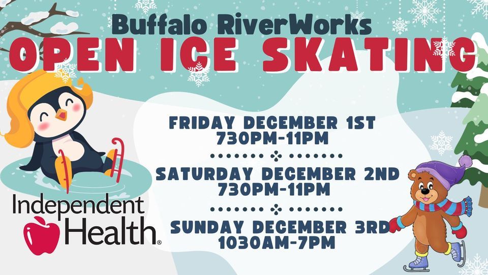 Open Ice Skating, Buffalo RiverWorks, December 3 2023 | AllEvents.in