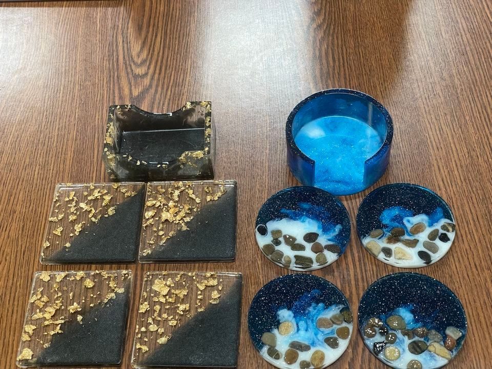Resin Coasters (petri dish coasters), The Build Guild, Fort Wayne, 27 ...