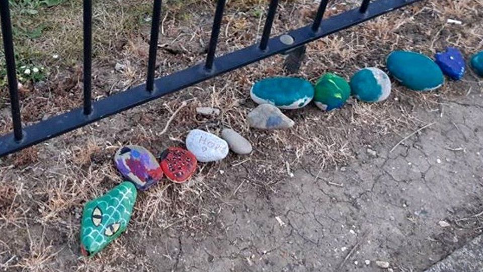 Community Rock Snake Dedication, JAKE THE SNAKE, Sidney Hutchison Park ...