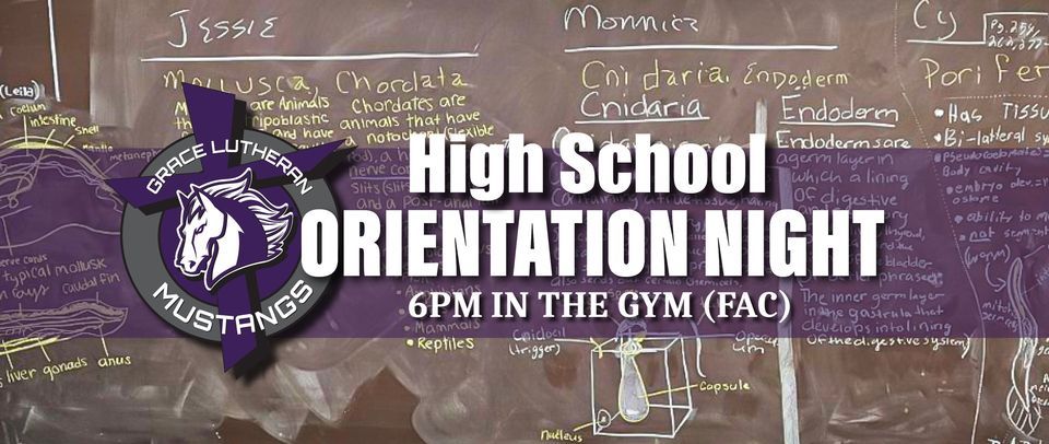 High School Orientation Night, Grace Lutheran School, Brenham, 21 March ...
