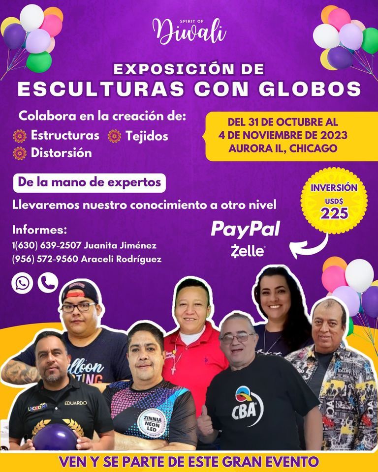 Esculturas con globos , Aurora, Chicago Illinois, 31 October to 1 ...