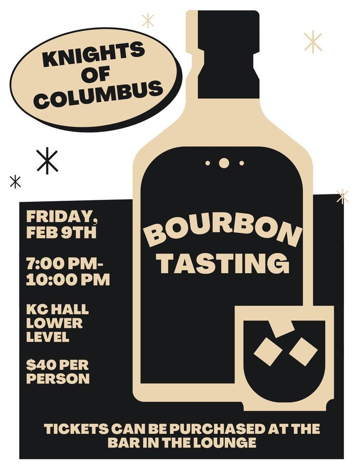 KC Hall Bourbon Tasting, KC Hall, Washington, February 9 2024 ...