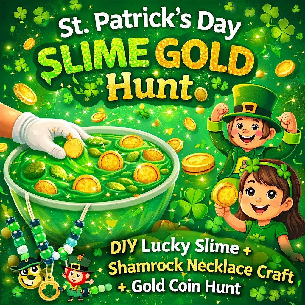 St. Patrick’s Day Slime Gold Hunt: DIY Lucky Slime & Craft Garden State ...