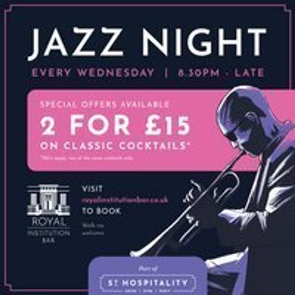 Jazz Night Wine and Cheese, Royal Institution, Liverpool, 1 May 2024 ...