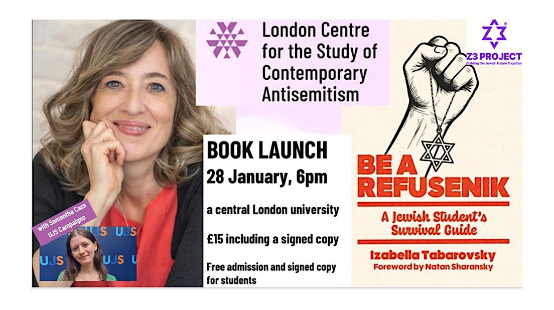 BOOK LAUNCH: Be a Refusenik: A Jewish students survival guide, A ...