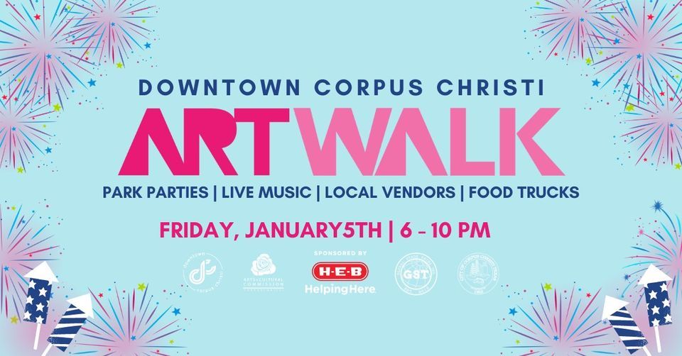 January First Friday ArtWalk, Downtown Corpus Christi, 5 January 2024 ...